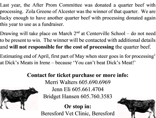 Quarter Beef Fundraiser Raffle | Radio 570 WNAX